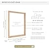 Amazon.com: MCS Canvas Float Frames 16x20 Canvas Natural Finish Frame ...