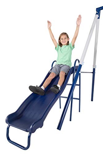 Sportspower Arcadia Swing Set - Outdoor Heavy-Duty Metal Playset for ...