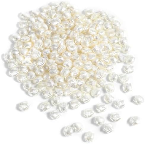Amazon.com: Piriuuo 200 Pcs Pearl Shell Beads, Small Shell Beads for ...