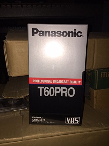 5 Pack of Panasonic T60PRO Professional Broadcast Quality VHS Video ...