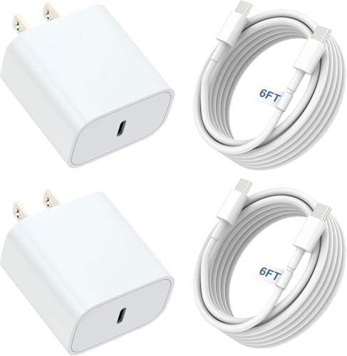 Amazon.com: iPhone 16 15 Charger Fast Charging 3+3Pack 20W USB C Wall ...