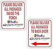 Amazon.com : Please Deliver All Packages Inside the Porch Aluminum ...