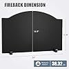 Amazon.com: INNO STAGE 26" Fireplace Back Plates - Iron Fireback with ...