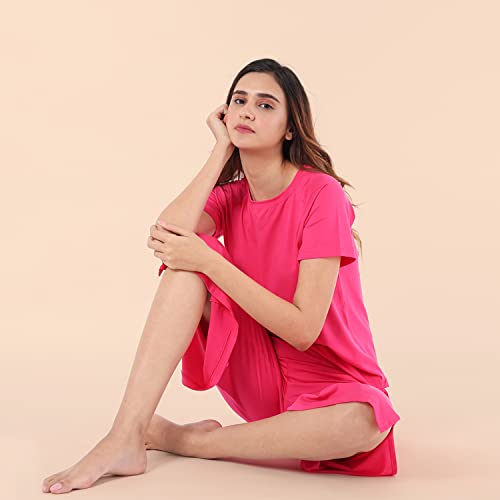 Buy NITE FLITE Insanely Soft TENCEL™ Modal Nightwear | Top & Capri Set ...
