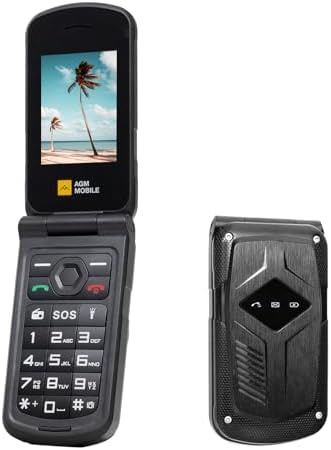 Amazon.com: AGM M10 Rugged Basic Flip Phone, 4G Feature Cell Phone ...