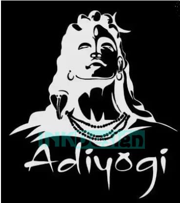 Ink Design Adiyogi God Motorcycle Stickers Car and Bike Stickers Radium ...