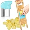 Amazon.com: 2 Pcs Wave Waffle Crinkle Cutter Set Stainless Steel French ...