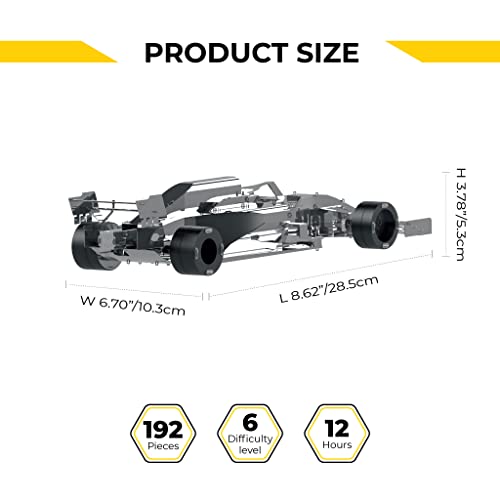 METAL-TIME Race Car Mechanical Model, F1 car Metal Model Kit, 3D Metal ...