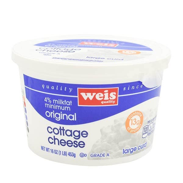 Amazon.com: Weis Quality, Cottage Cheese Original, 16 Ounce : Grocery ...