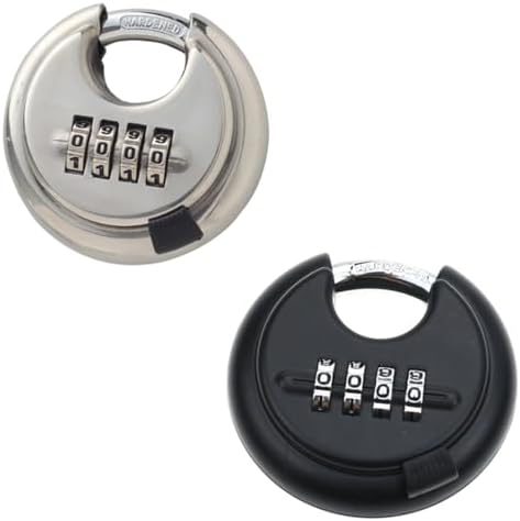 DAYGOS Heavy Duty Combination Padlock - Outdoor Stainless Steel Disc ...