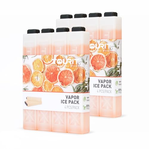 Snapklik.com : TOURIT Ice Packs For Coolers Reusable Long Lasting ...