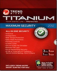 Amazon.com: Trend Micro Titanium Maximum Security 2012 - 3 Users (3 PC ...