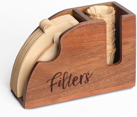 Amazon.com: LBEMEY Acacia Wood Coffee Filter Holder - V60 Size 01 & 02 ...