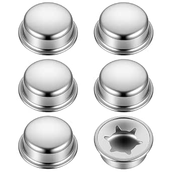 6 Pcs Push Nuts Spring Steel Push On Pushnut Caps with Mechanical Zinc ...