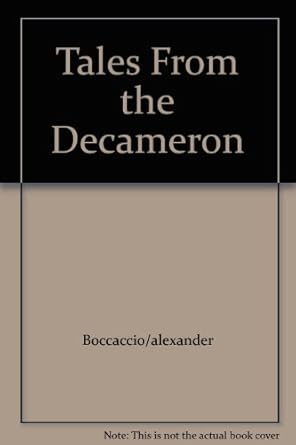 Tales From the Decameron: Boccaccio/alexander: Amazon.com: Books