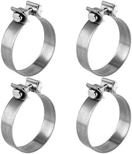 Amazon.com: TAICHEUT 4 Packs 4 Inch Exhaust Clamp, Lap Joint Band ...