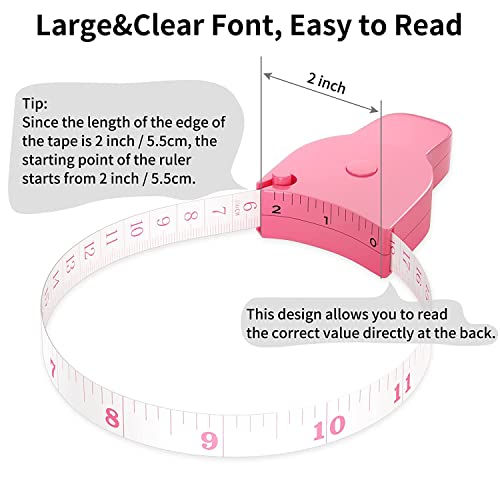 Snapklik.com : Body Measuring Tape 60 Inch Weight Loss Retractable ...