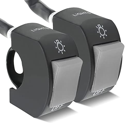 Snapklik.com : 2 Pieces Motorcycle Handlebar Switch Handlebar Toggle Switch