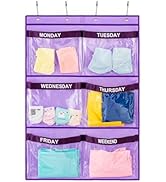 Amazon.com: TEMUORG 2 Pcs Day of Week Clothing Organizer Monday to ...