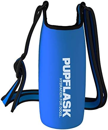 Amazon.com : Tuff Pupper Dog Water Bottle Holder and PupFlask Portable Water Bottle - 40oz, Blue ...