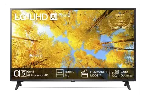 108 cm (43 inch) Ultra HD (4K) LED Smart Web OS LG UQ7500 TV 2022 ...