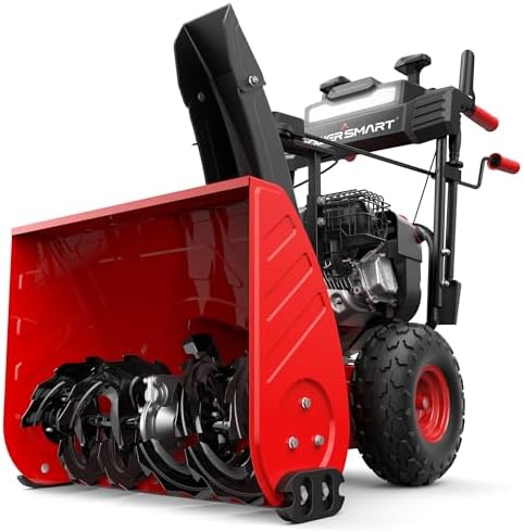 Amazon.com : PowerSmart Gas Snow Blower 24-Inch, Commercial Duty 2 ...