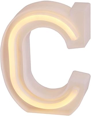 DWOOKE LED Letter Lights Pink Neon Letters,Light up Letters Neon Signs Battery or USB Operated ...