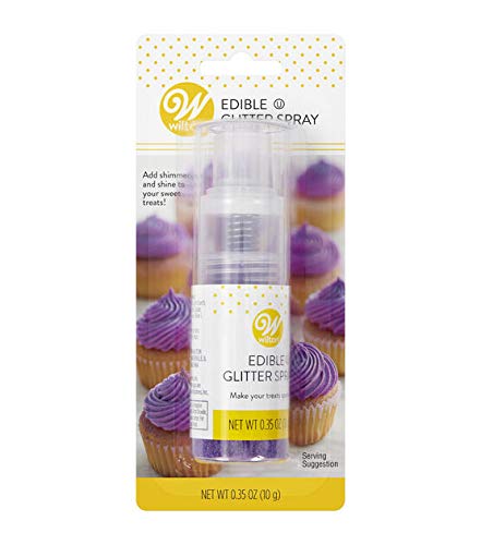Amazon.com: Wilton Edible Glitter Spray Purple .35 oz. Pump Bottle ...