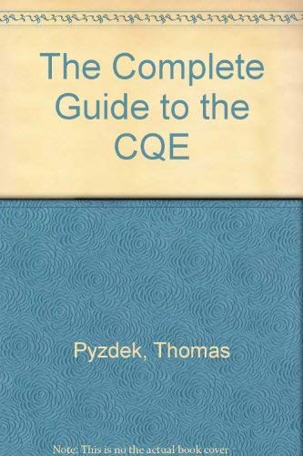 The Complete Guide to the CQE: Pyzdek, Thomas: 9780930011291: Amazon ...