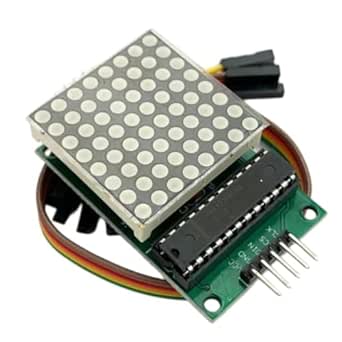 Yellow Tommy 8x8 LED Dot Matrix Display Module MAX7219 Driver | 64-LED ...
