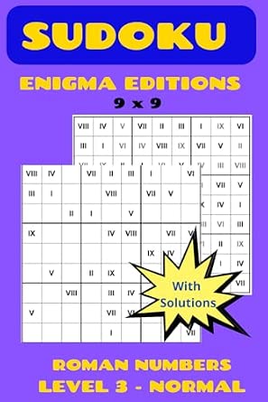 Sudoku Enigma Editions: Roman Numbers Level 3 - Normal: Andersen, Finn ...