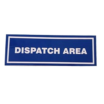 Mr. Safe - Dispatch Area Sign Sunboard - 3mm (12 Inch X 4 Inch ...