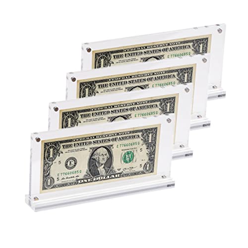 Snapklik.com : IEEK Acrylic Dollar Bill Display Case Dollar Frame Clear ...