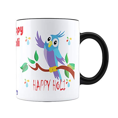 Buy Happy Holi Festival Hindi - Inner Black Printed with Black Printed ...