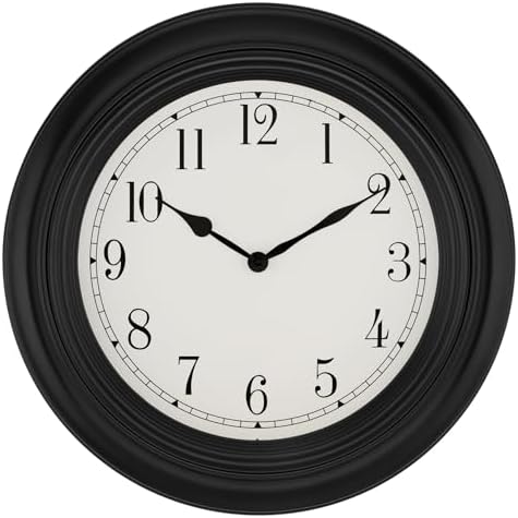 Amazon.com: Foxtop Large Wall Clock 18 Inch Silent Non Ticking Battery ...