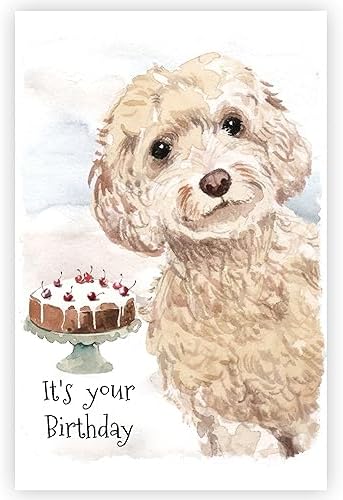 Happy Birthday Cockapoo Greeting Birthday Card - Pet - Dog - Cute ...