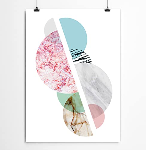 Amazon.com: Circles Wall Art For Modern House - Unframed Paper Print ...