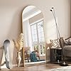 Amazon.com: Aqoiiop Mirror Full Length, 65"x24" Arched Floor Mirror ...