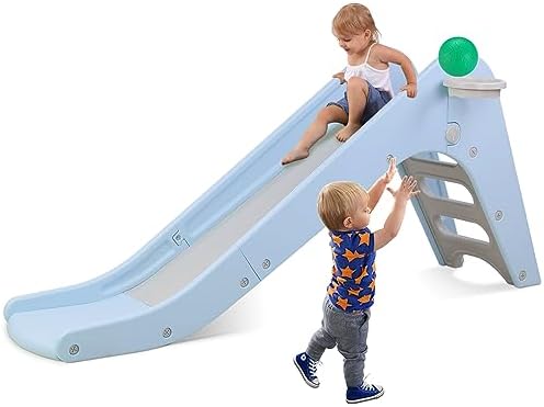 Amazon.com: SAFEPLUS Kids Indoor Folding Slide, Sturdy & Safe Toddler ...
