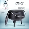 Amazon.com: Potted Pans Cauldron Pot - 10 Quart Pre Seasoned Witches ...
