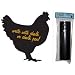 Amazon.com: Chicken - Large Hen Rooster - Chalkboard Vinyl Sticker ...