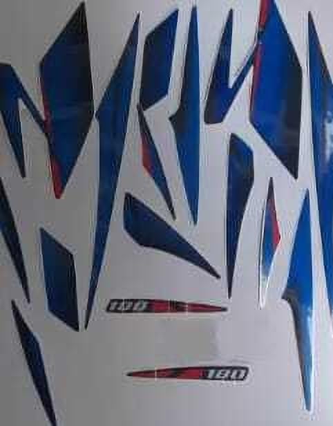 Sticker & Decal for Bike (Blue) (PULSAR-180CC-BLUE-BIKE-STICKER-KIT ...