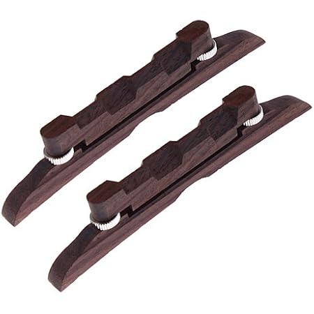 Amazon.com: 2pcs MTL-02 Mandolin Bridge 114mm Adjustable Compensated ...