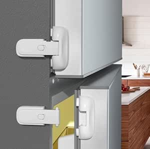 HAXHIRO Baby Safety Fridge Lock | Strong Adhesive Child Proof Freezer ...