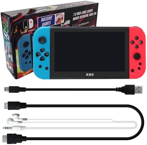Amazon.com: Gxcdizx 2025 Update X80 Handheld Game Console, 7 inch HD ...