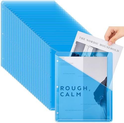 Amazon.com : Seajan 100 Pcs Poly Translucent Slash File Jacket Binder ...