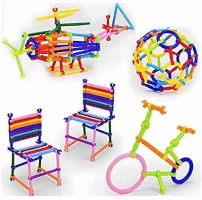 maadi Building Blocks Bars Multi Color Educational Interlocking Stick ...