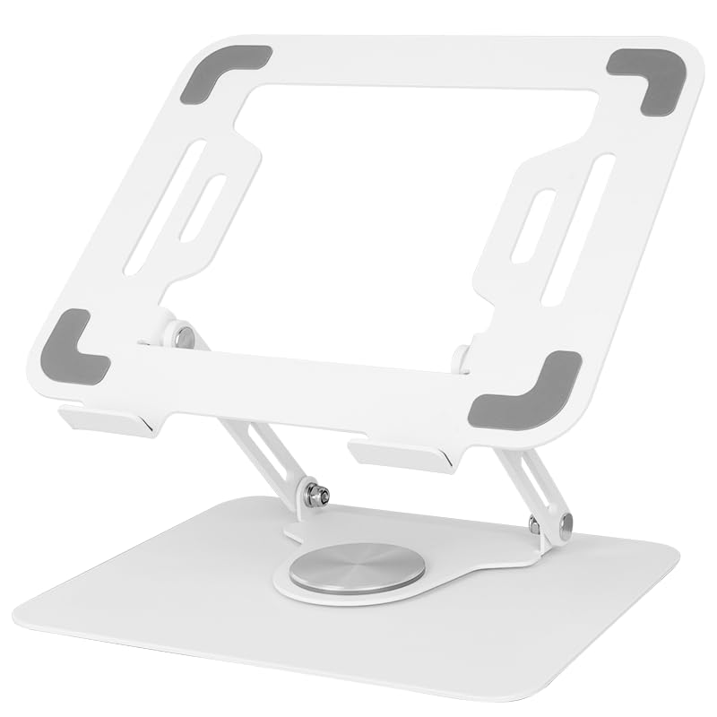 Laptop Stand with Adjustable Height and Angle, 360 Rotation PC Stand ...