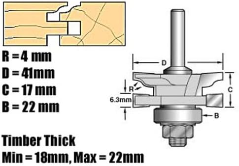 Trend CraftPro Profile Scriber Router Cutter Bit, 1/4 Inch Shank, 4mm ...