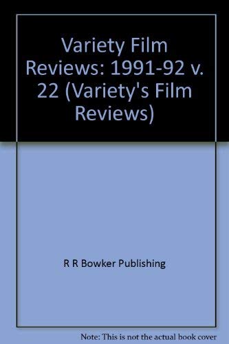 Variety's Film Reviews 1991-92 (Vol 22): R.R. Bowker: 9780835232739 ...
